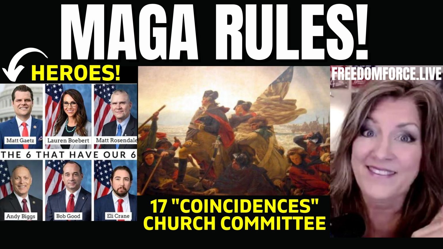 MAGA RULES, CHURCH COMMITTEE, SPEAKER TRUMP, FALL OF THE CABAL -JERICHO ...