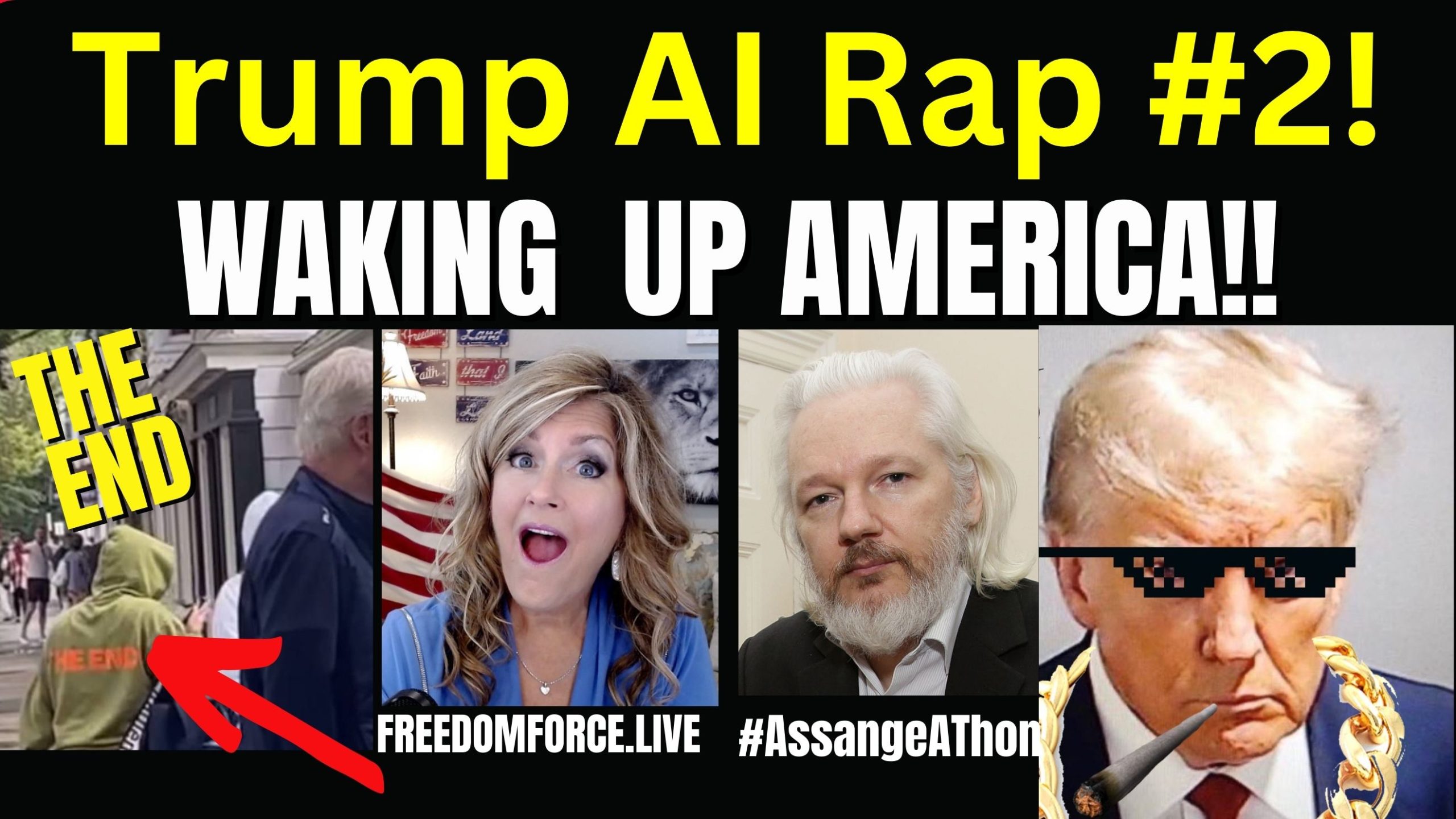 Trump AI Rap! Black Community Wake up! #AssangeAThon Zechariah 9-3-23 ...