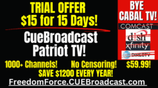 CUE Broadcast for TV by Patriots for Patriots! - MelissaRedpill.com